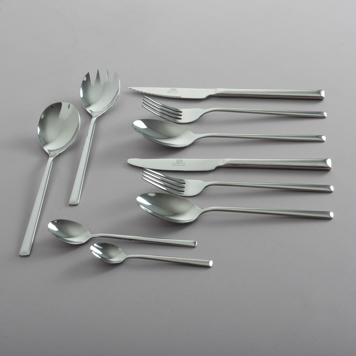 Set de cubiertos Banquet con cuchillo de asado - 50 piezas - Juego completo - Volf | Tienda ...