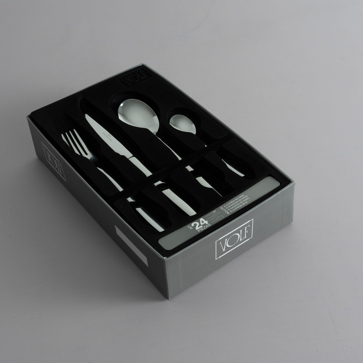Set de Cubiertos Vento - Box 24 Piezas - Juego completo - Volf | Tienda ...